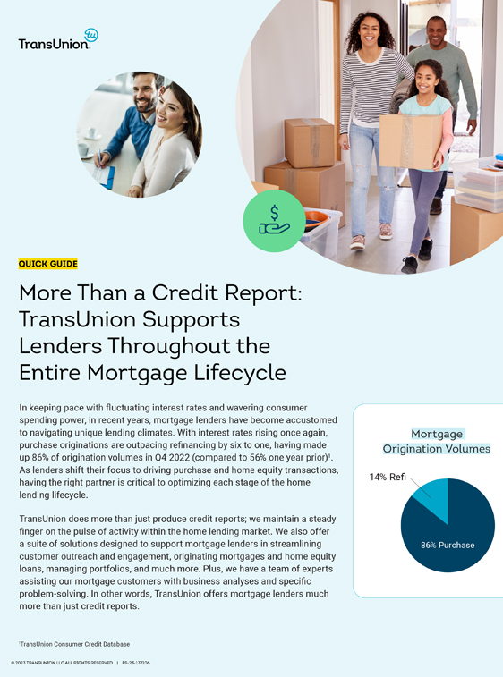 More Than a Credit Report: How TransUnion Supports Lenders Throughout ...